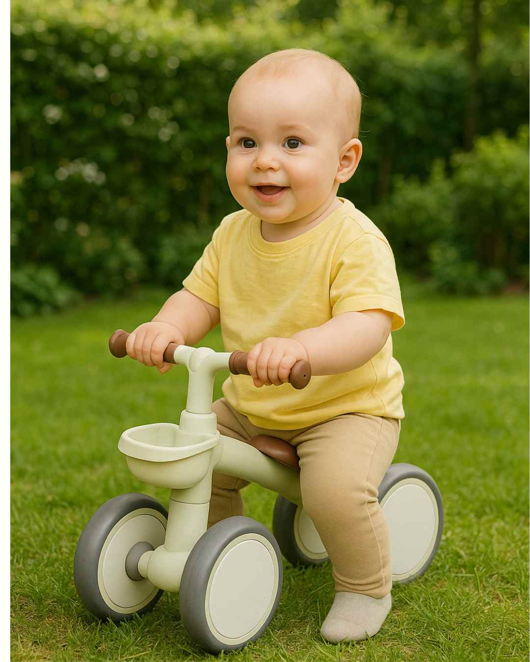 Bicicleta de Equilibrio Para Bebês Com Cestinha Mint Zipi +12m ...