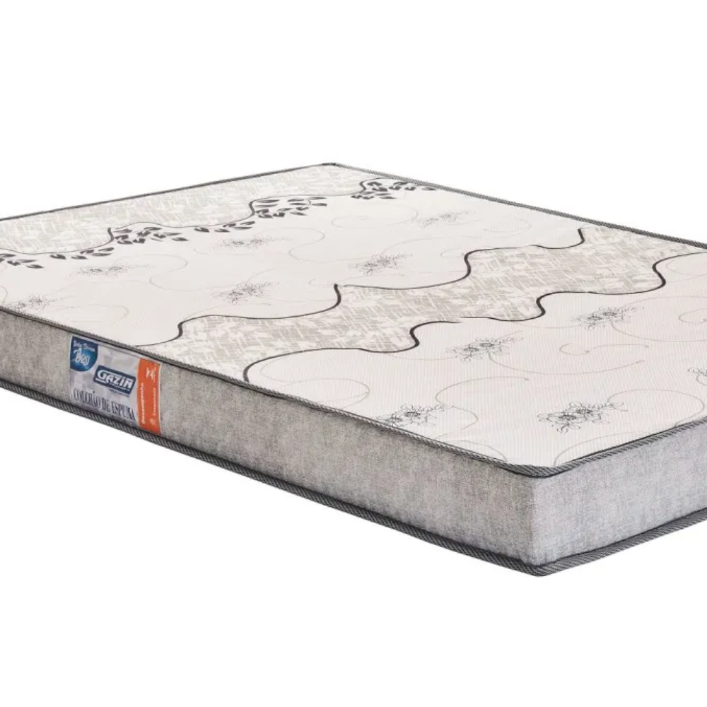 Colchão Casal Espuma D20 Dream Gazin 138x12x188 Cinza - MOREIRA MÓVEIS ...