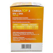 Omega Top 3 Epa + Dha 500mg 40 Cápsulas - Agener União - Infim