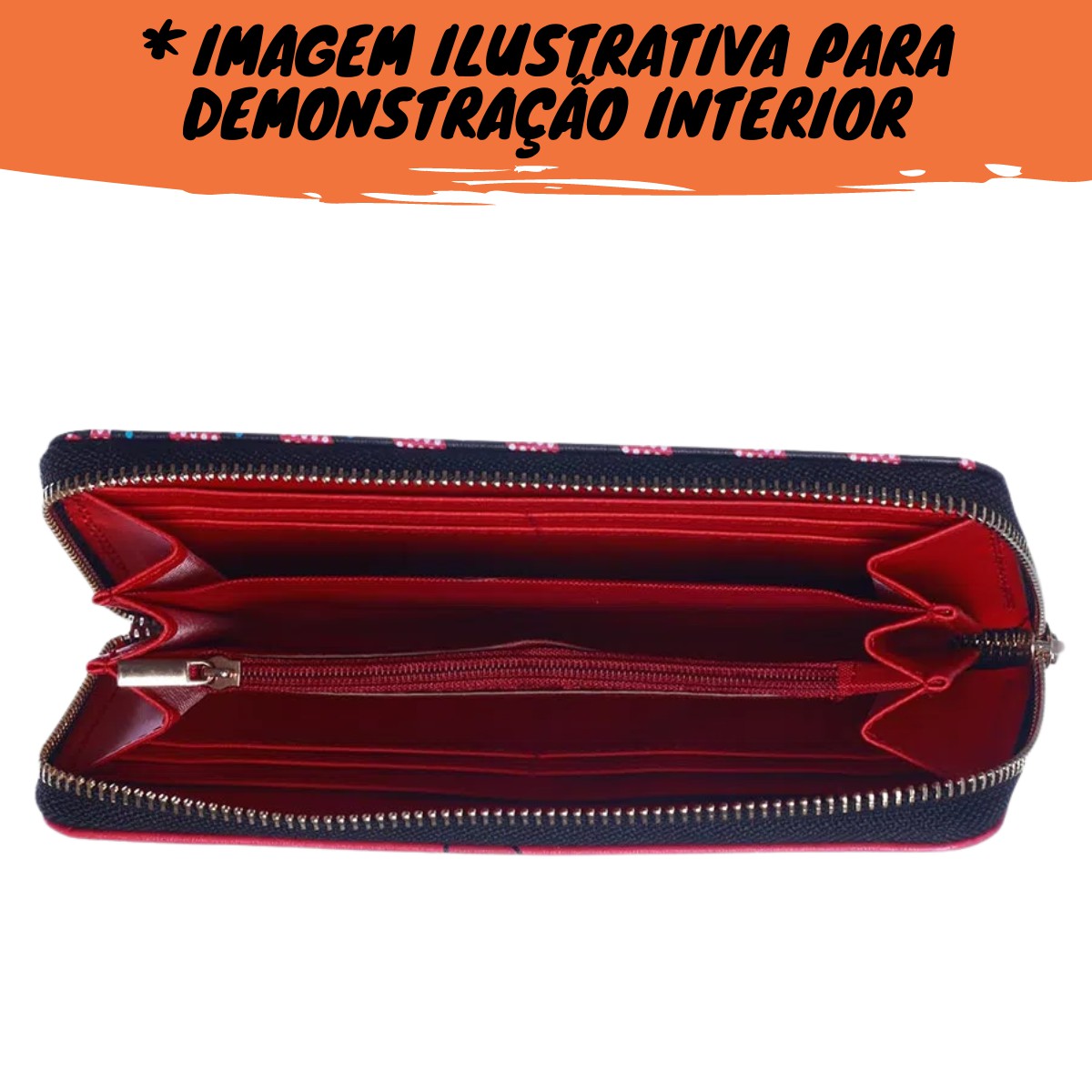 Carteira Snoopy E Amigos Laranja 19x10Cm De Zíper Oficial Peanuts ...