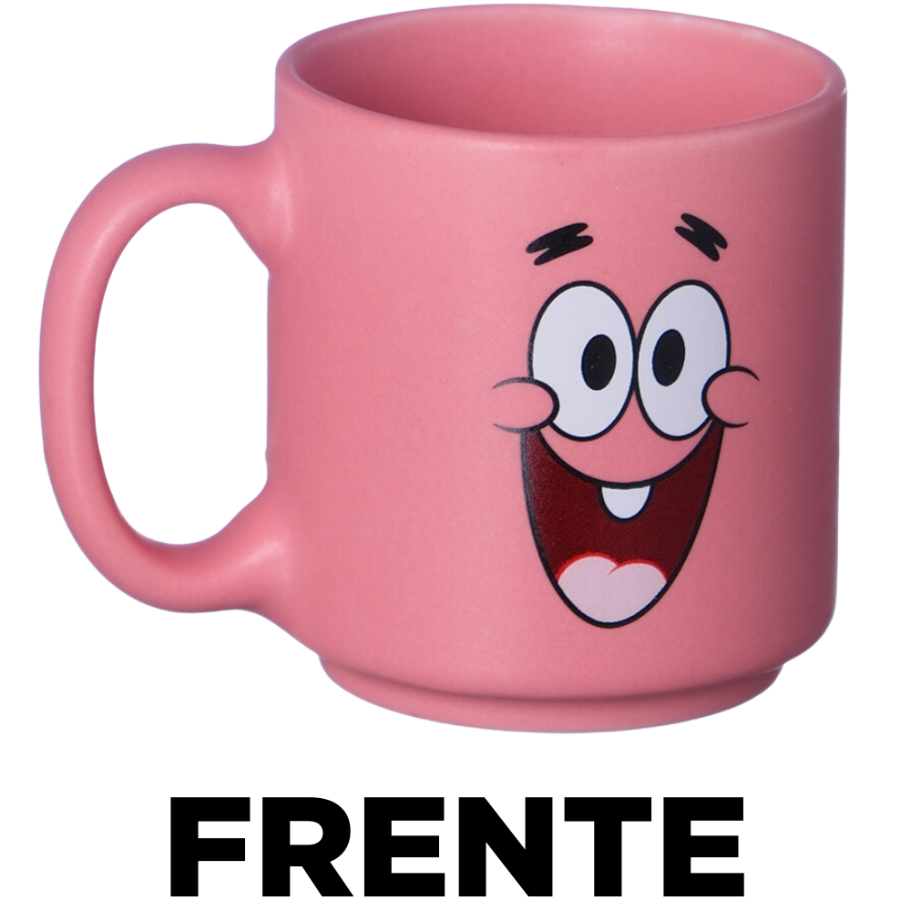 Mini Caneca Patrick Rosa Café Expresso Empilhável Cerâmica 100ML ...