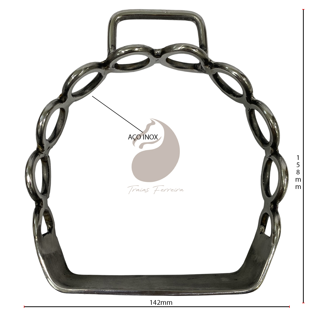 Estribo Argolado, Estribo Argola, Estribo Aço Inox, Estrivo Cavalos ...