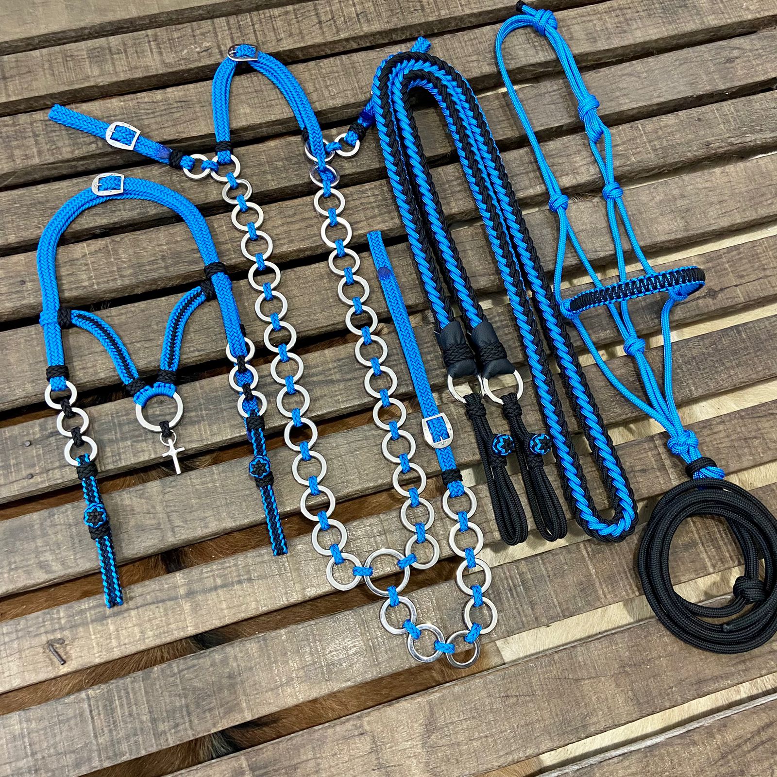 Traia de frente - Azul / preto - Traias Ferreira