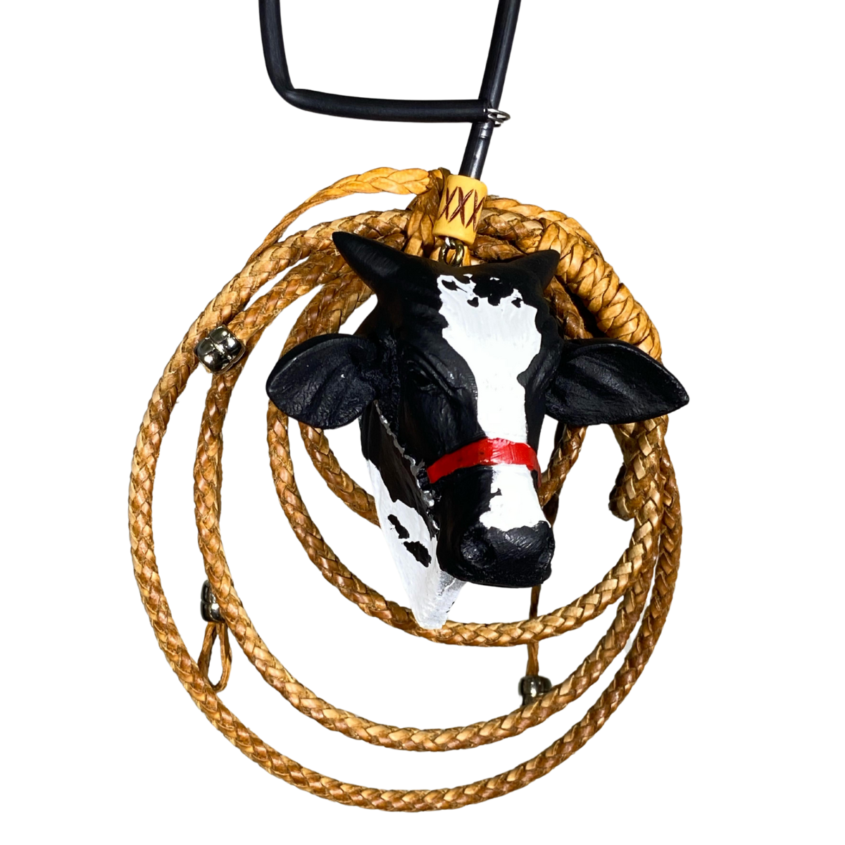 Enfeite De Retrovisor Boi Gado Nelore + Mini Laço - Traias Ferreira