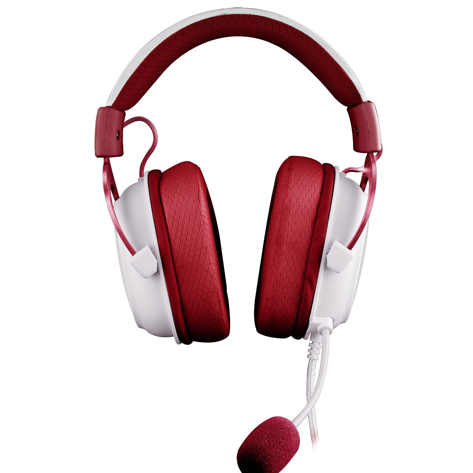 HEADSET GAMER ZEUS X BRANCO COM VERMELHO RGB - Redragon Store