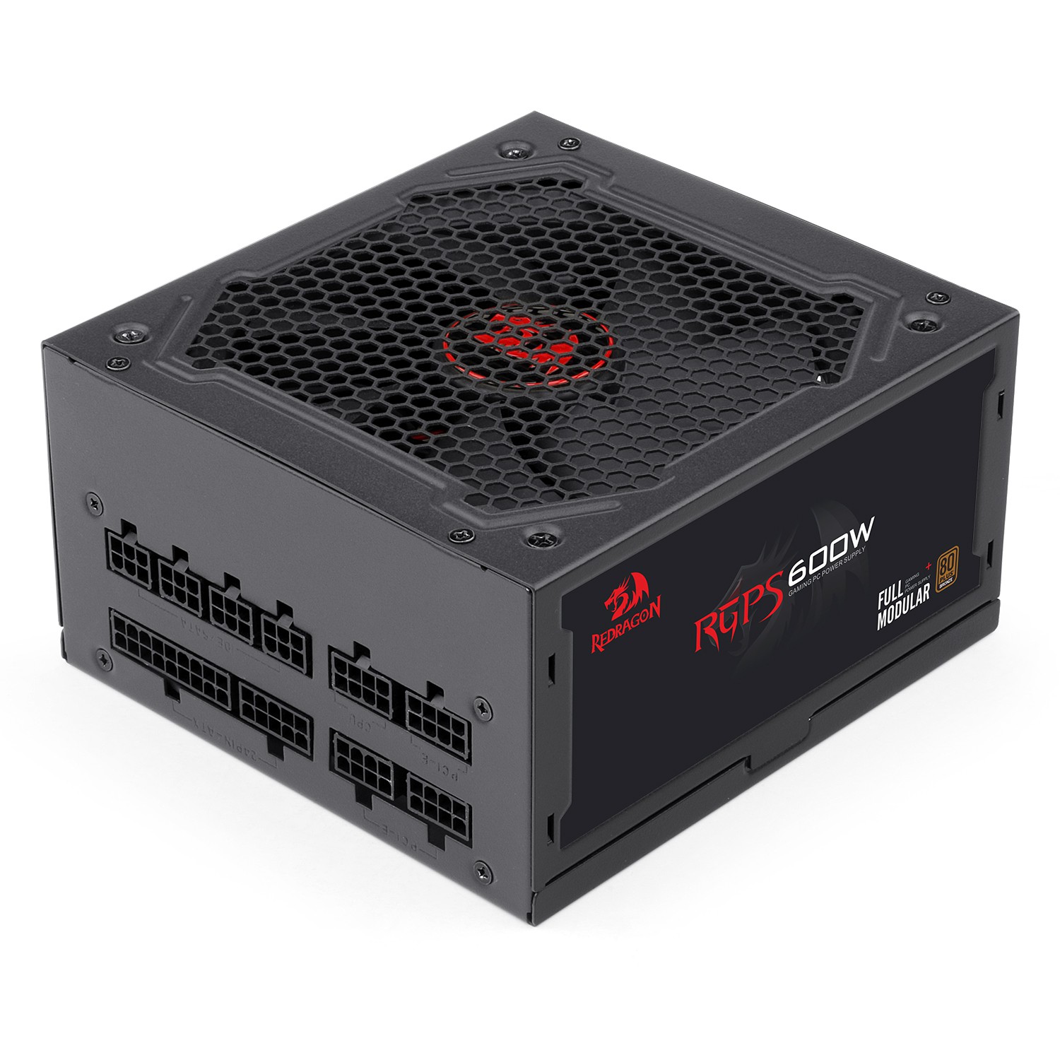 Fonte Gamer Redragon RGPS-600W 80 Plus Bronze Full Modular GC-PS003-1 - Redragon Store