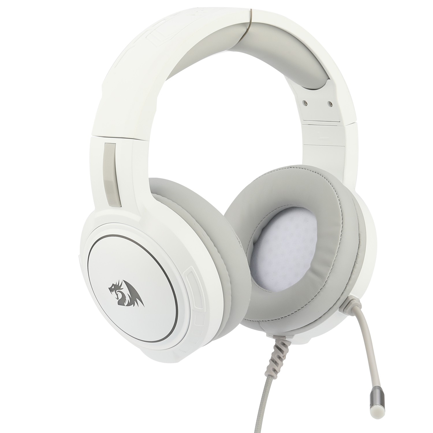 HEADSET GAMER REDRAGON MENTO, RGB, DRIVERS 50MM, BRANCO, H270-W ...