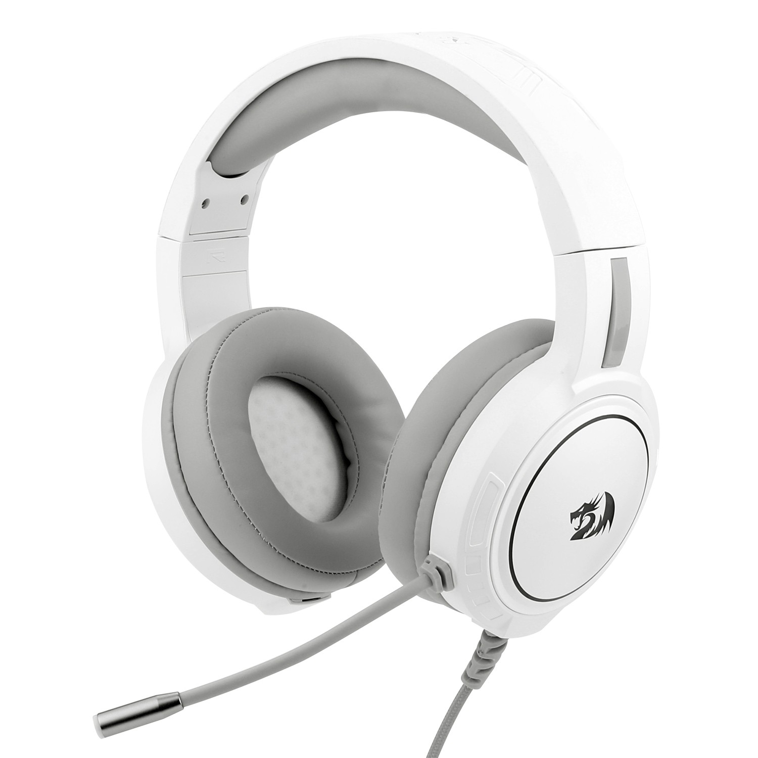 HEADSET GAMER REDRAGON MENTO, RGB, DRIVERS 50MM, BRANCO, H270-W ...