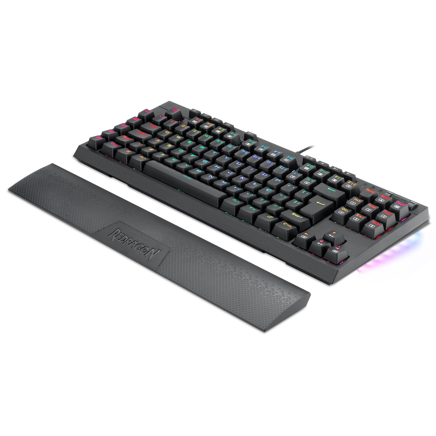 Teclado Óptico Redragon Broadsword Pro RGB Preto K588RGB-PRO - Redragon ...