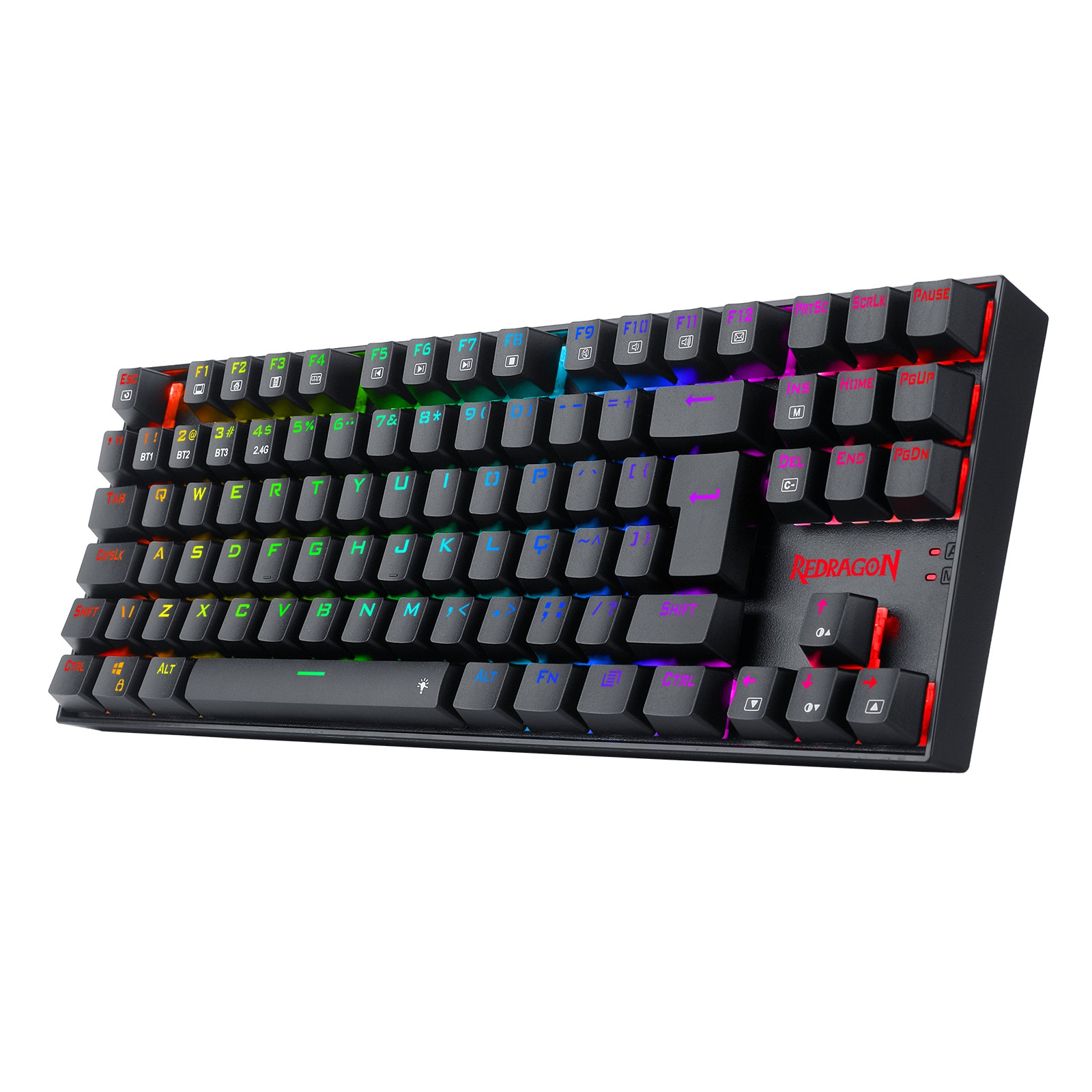 TECLADO MECÂNICO KUMARA PRO RGB WIRELESS E BLUETOOTH PRETO - Redragon Store