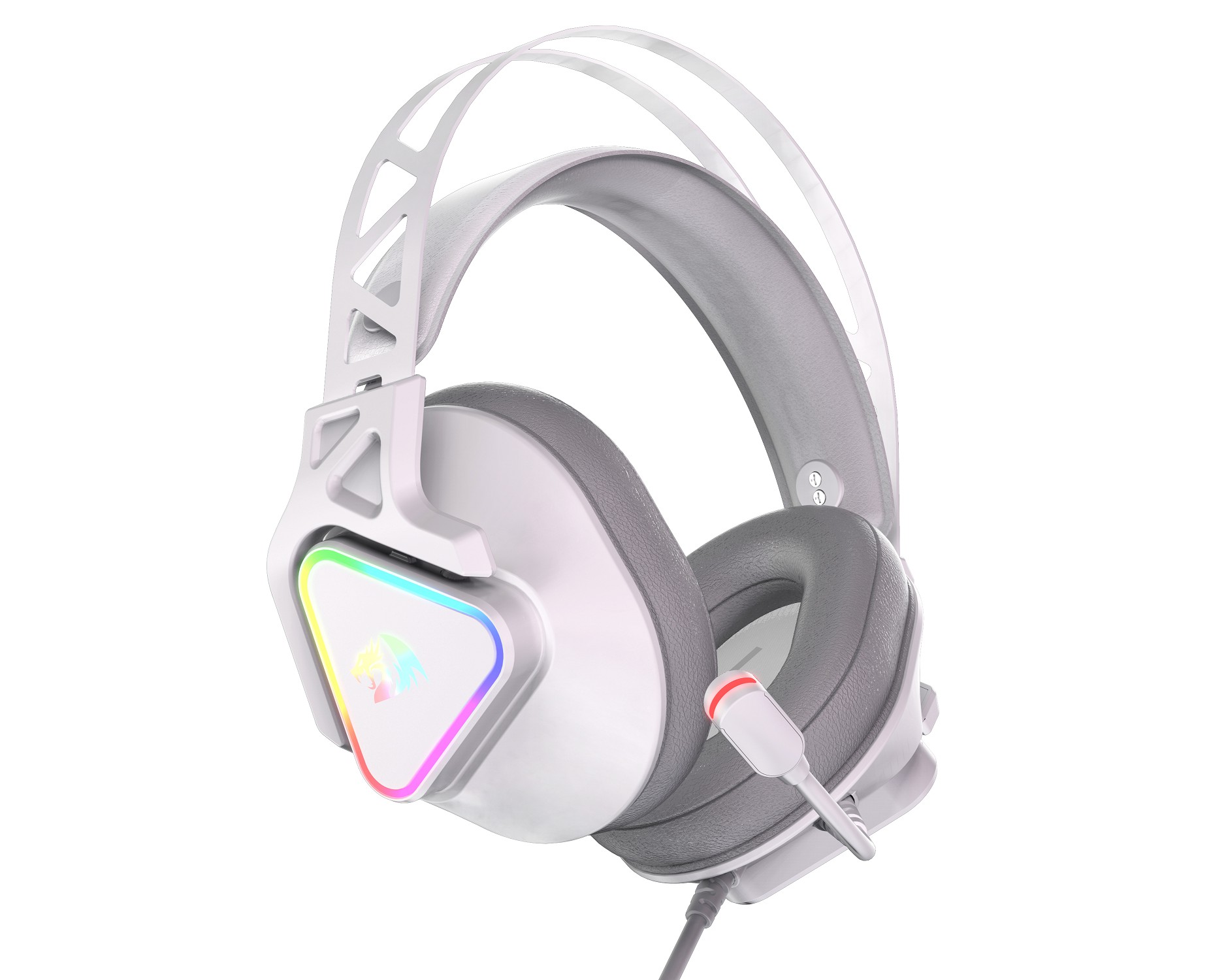 HEADSET GAMER REDRAGON RGB CADMUS BRANCO - Redragon Store