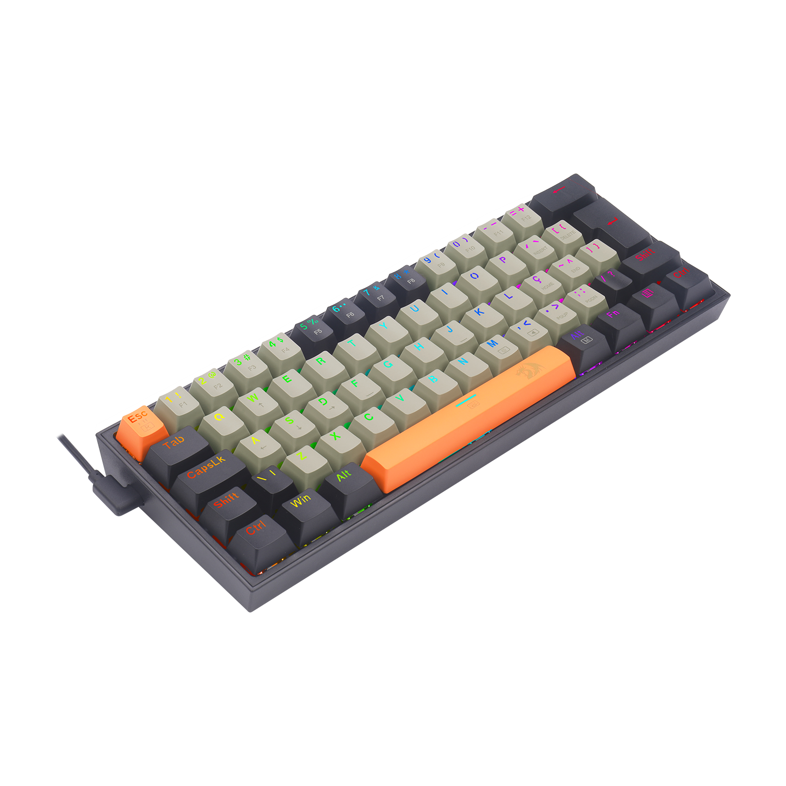 TECLADO MECÂNICO GAMER FIZZ SUNRISE RGB 60% - Redragon Store