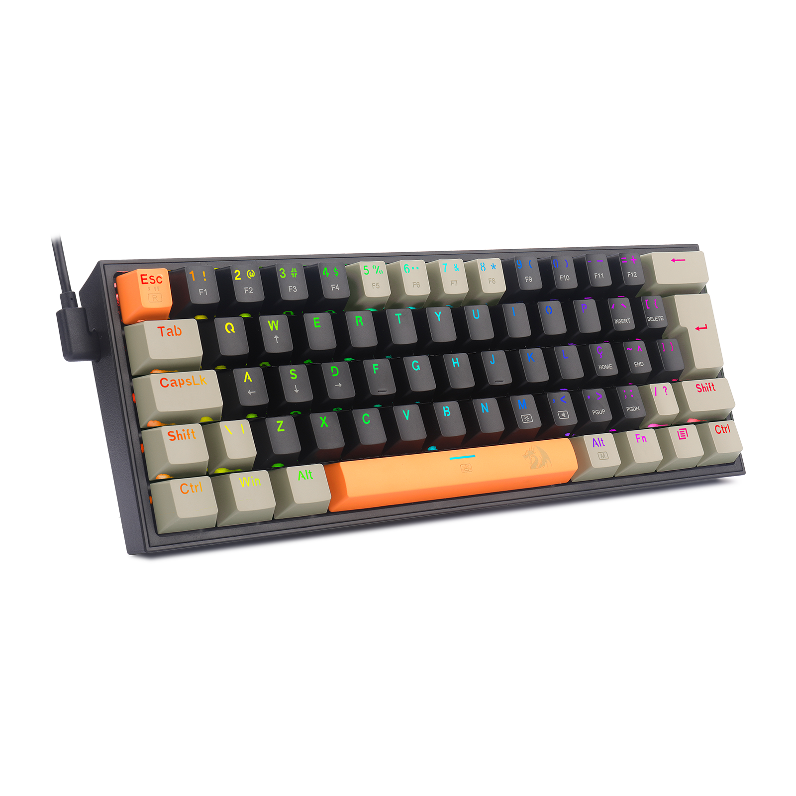 TECLADO MECÂNICO GAMER FIZZ SUNSET RGB 60% - Redragon Store