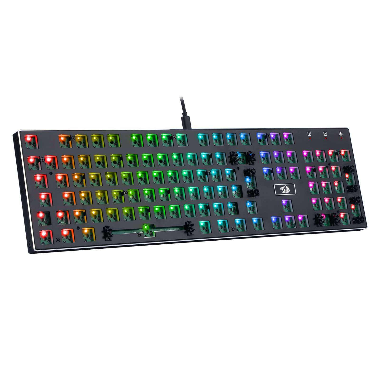 TECLADO MECÂNICO GAMER DEVARAJAS-BAREBONE EDITION PRETO RGB - Redragon ...