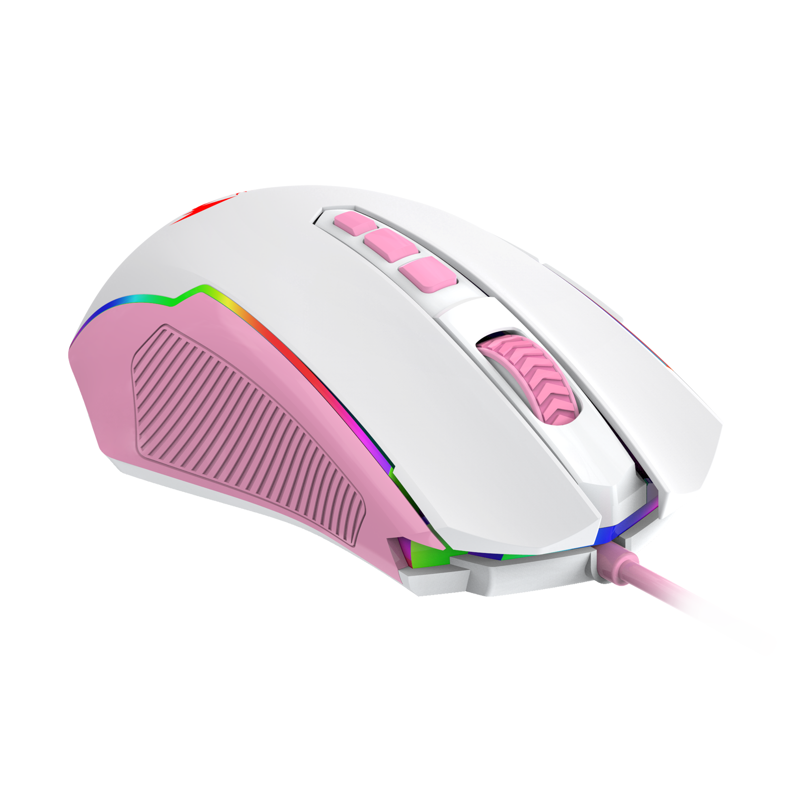 MOUSE RANGER BRANCO COM ROSA - Redragon Store