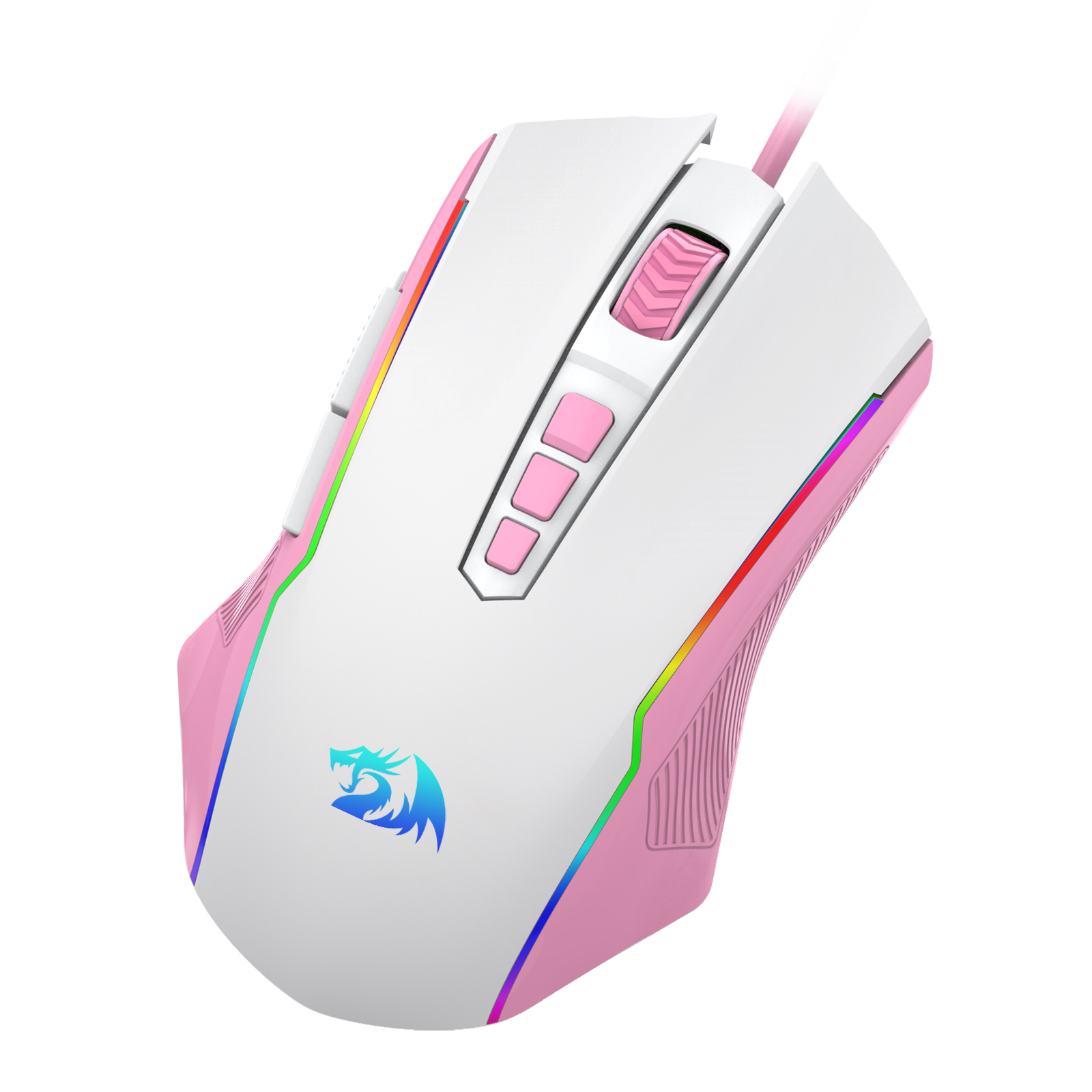 MOUSE RANGER BRANCO COM ROSA - Redragon Store
