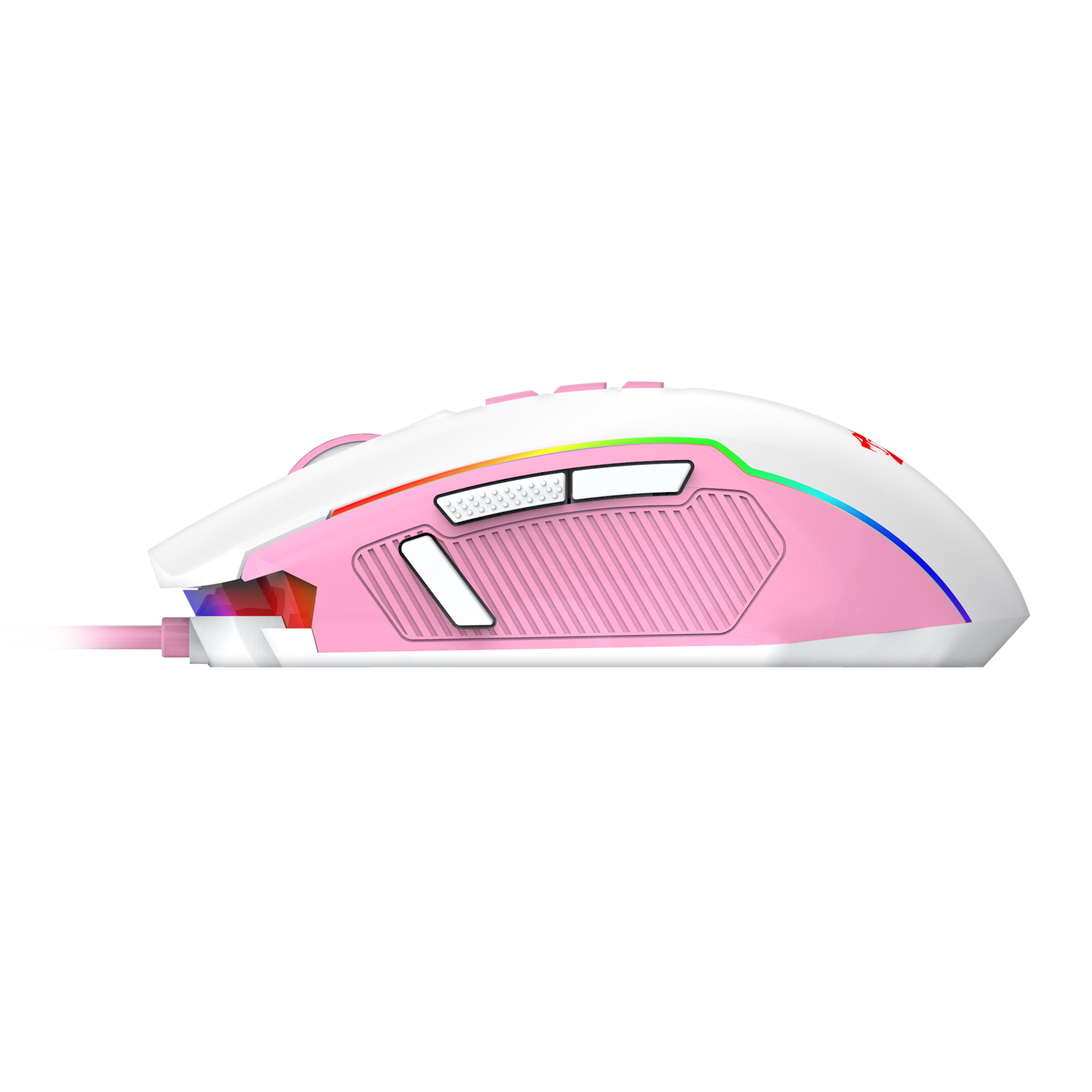 MOUSE RANGER BRANCO COM ROSA - Redragon Store
