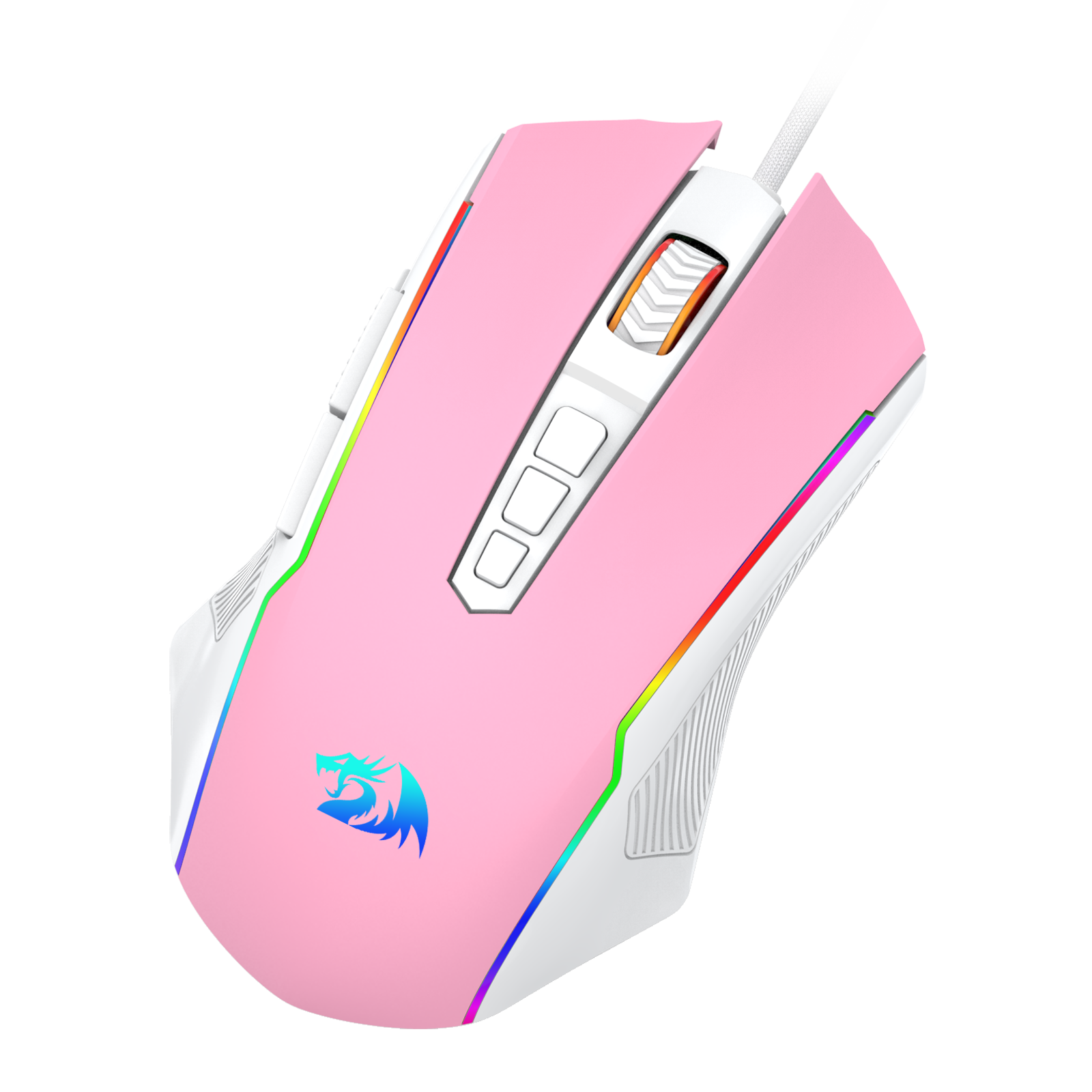 MOUSE RANGER ROSA COM BRANCO - Redragon Store