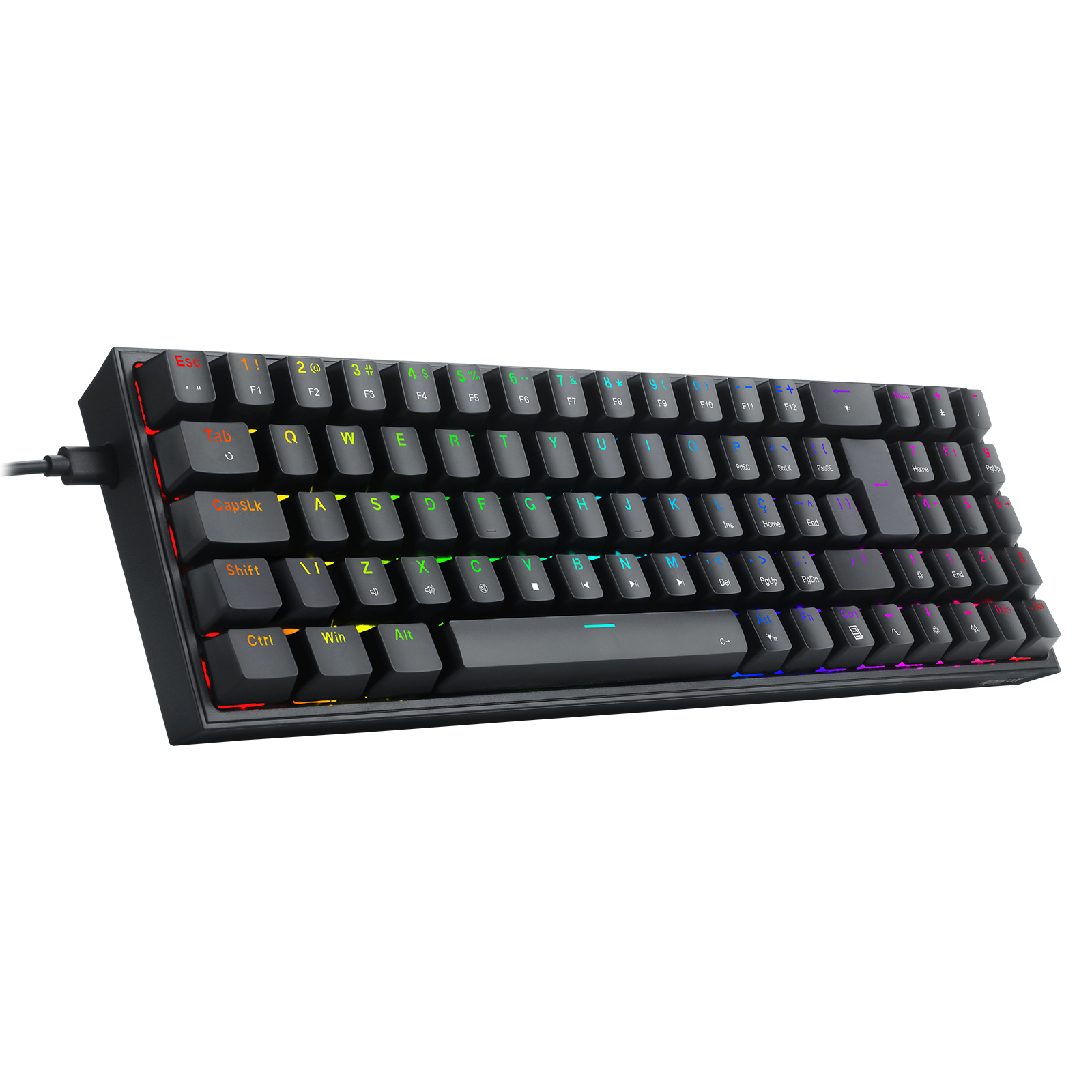 TECLADO MECÂNICO GAMER POLLUX RGB PRETO - Redragon Store