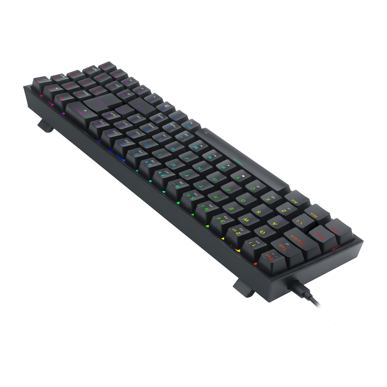 TECLADO MECÂNICO GAMER POLLUX RGB PRETO - Redragon Store