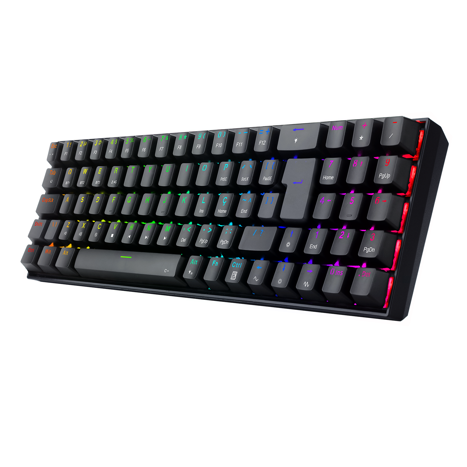 TECLADO MECÂNICO GAMER ZED PRO RGB PRETO SWITCH MARROM - Redragon Store