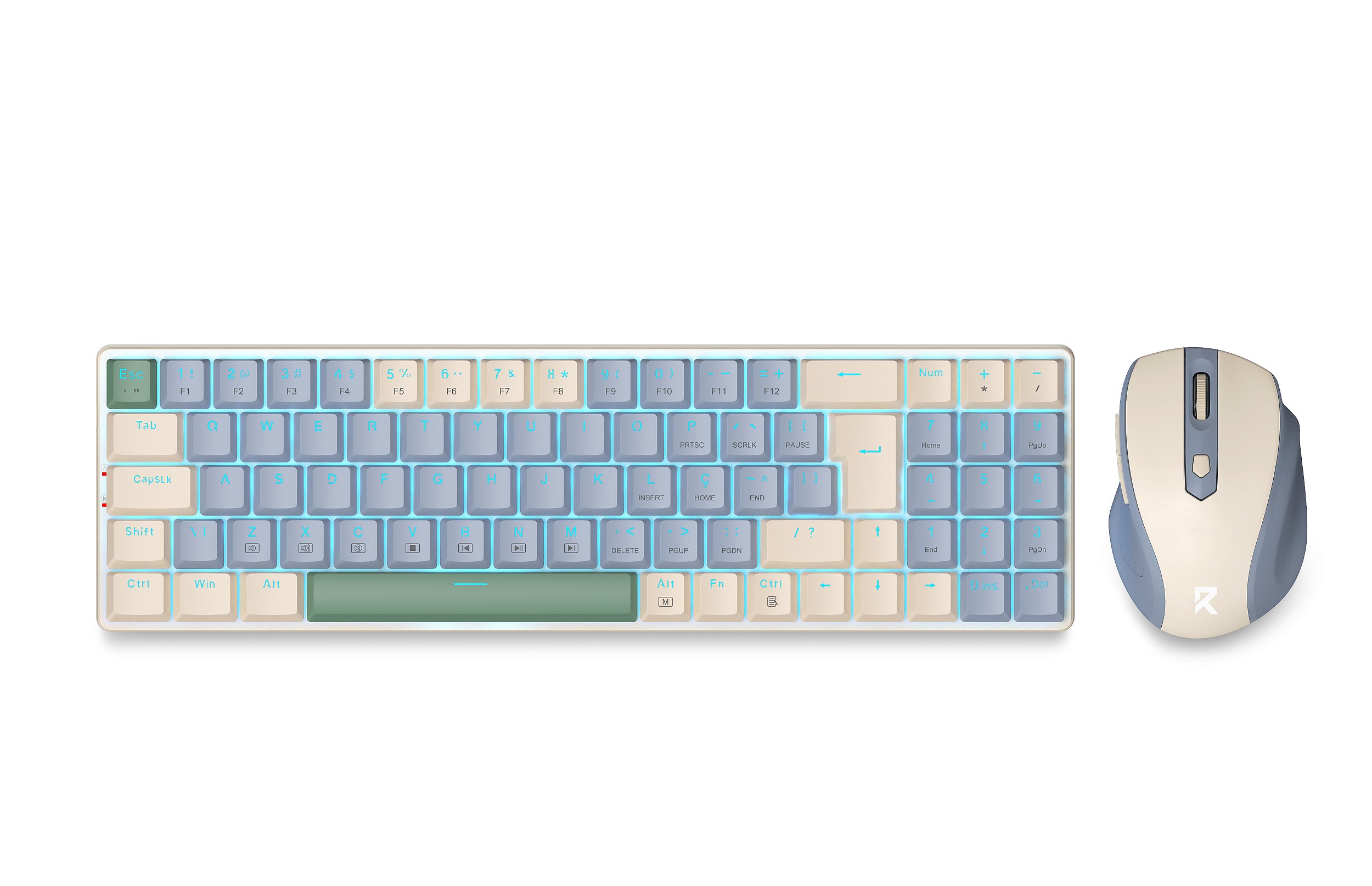 Kit Mouse e teclado mecânico sem fio Redragon (Cores) - Redragon Store