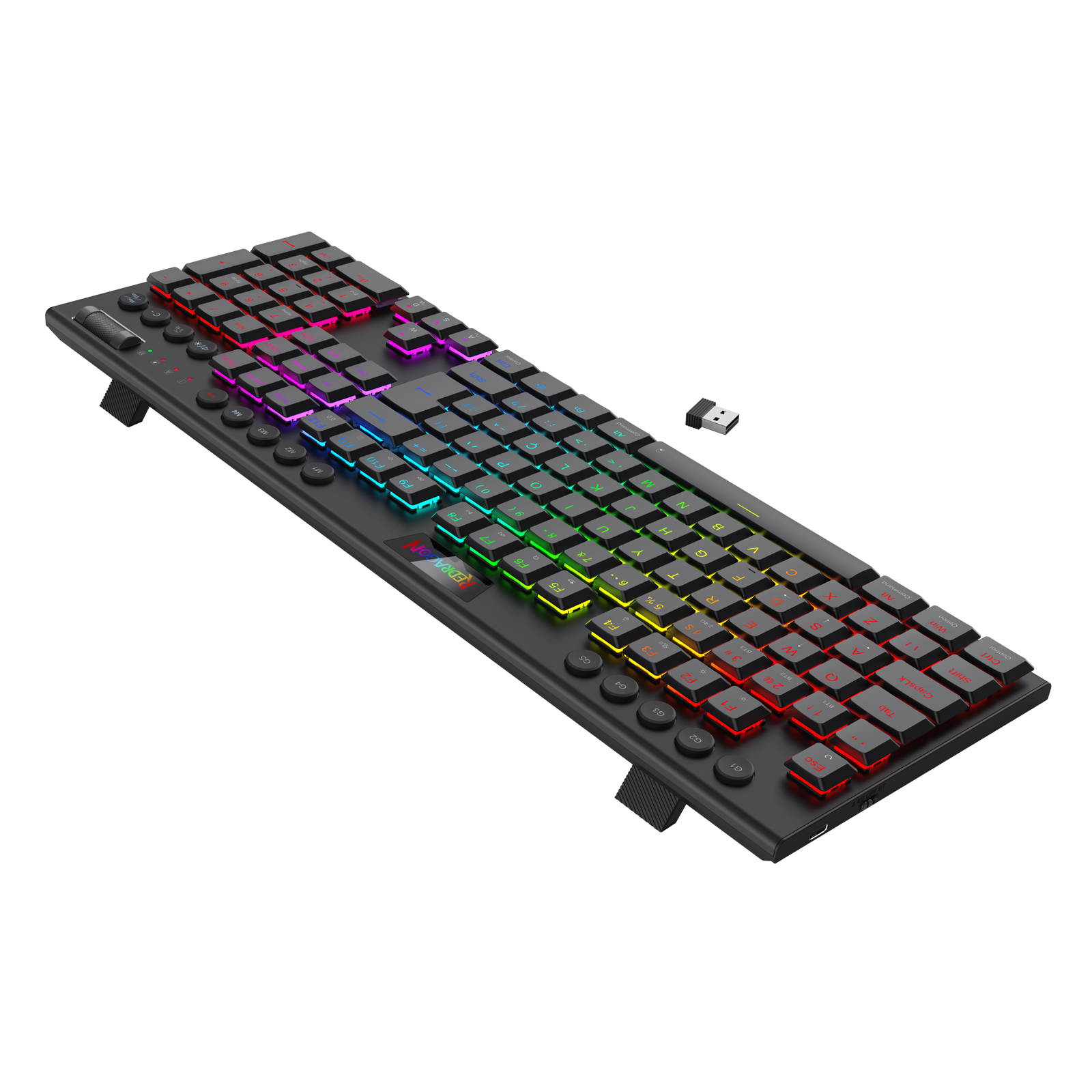 Teclado Mecânico RGB Low Profile Sem Fio Redragon Horus Pro - Redragon Store