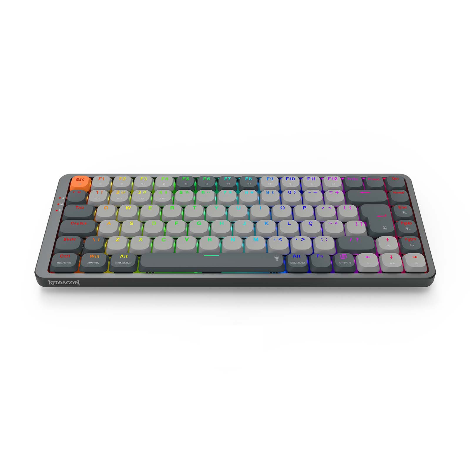 Teclado mecânico Low profile Sem Fio Redragon Azure RGB - Redragon Store