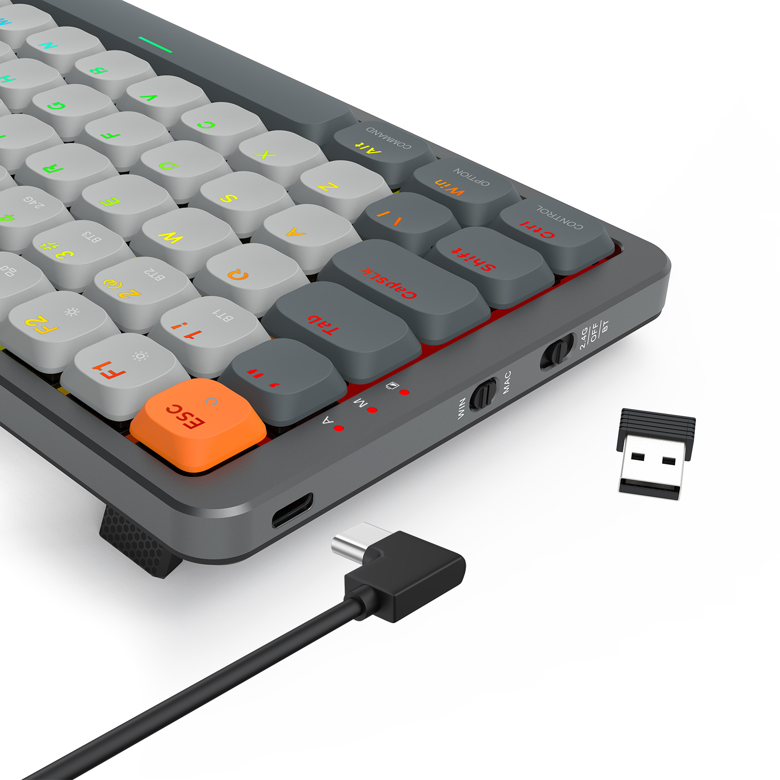 Teclado mecânico Low profile Sem Fio Redragon Azure RGB - Redragon Store