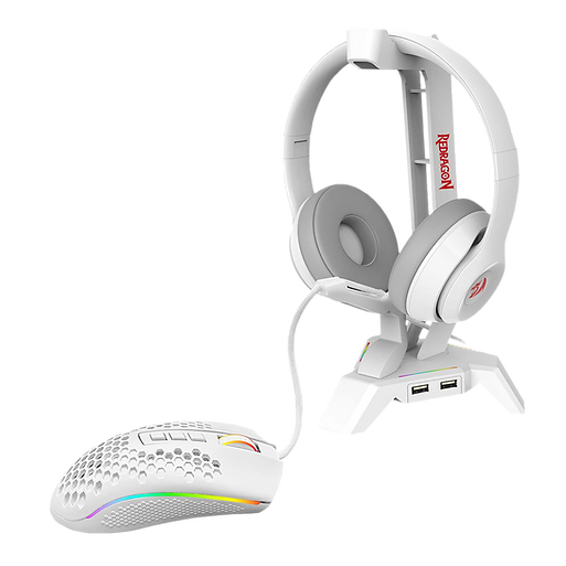 SUPORTE PARA HEADSET SCEPTER RGB ELITE HA311W BRANCO - Redragon Store