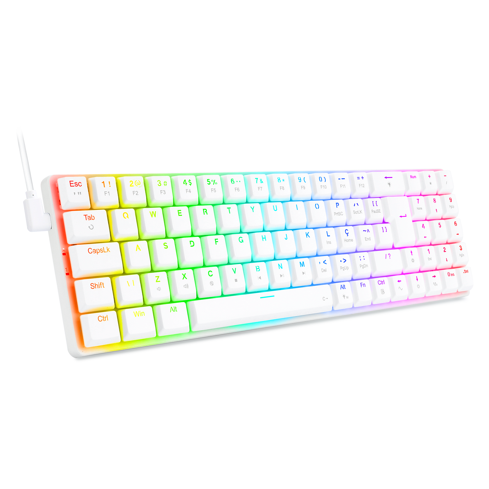 TECLADO MECÂNICO GAMER ASHE RGB - Redragon Store