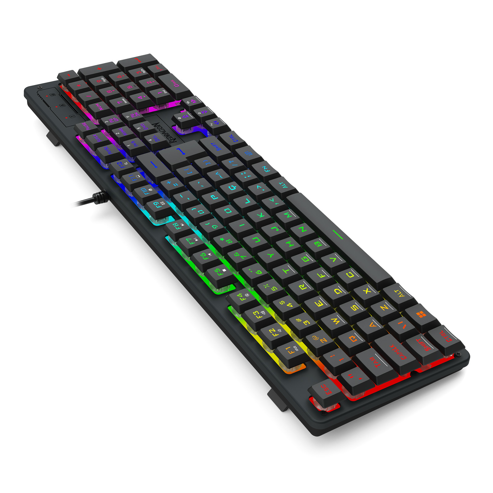 Teclado Membrana Gamer Redragon Netherbane Preto RGB - Redragon Store