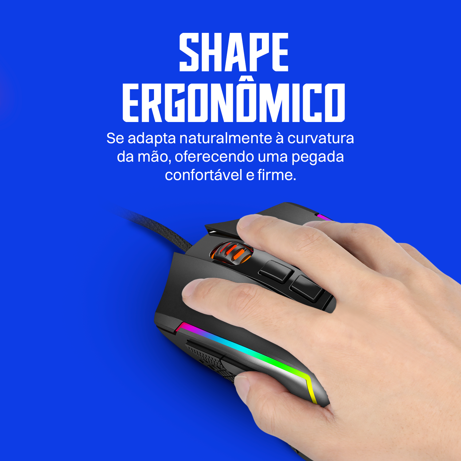 Mouse Gamer Redragon Trident Lite – Design Ergonômico, Leve e Preciso ...