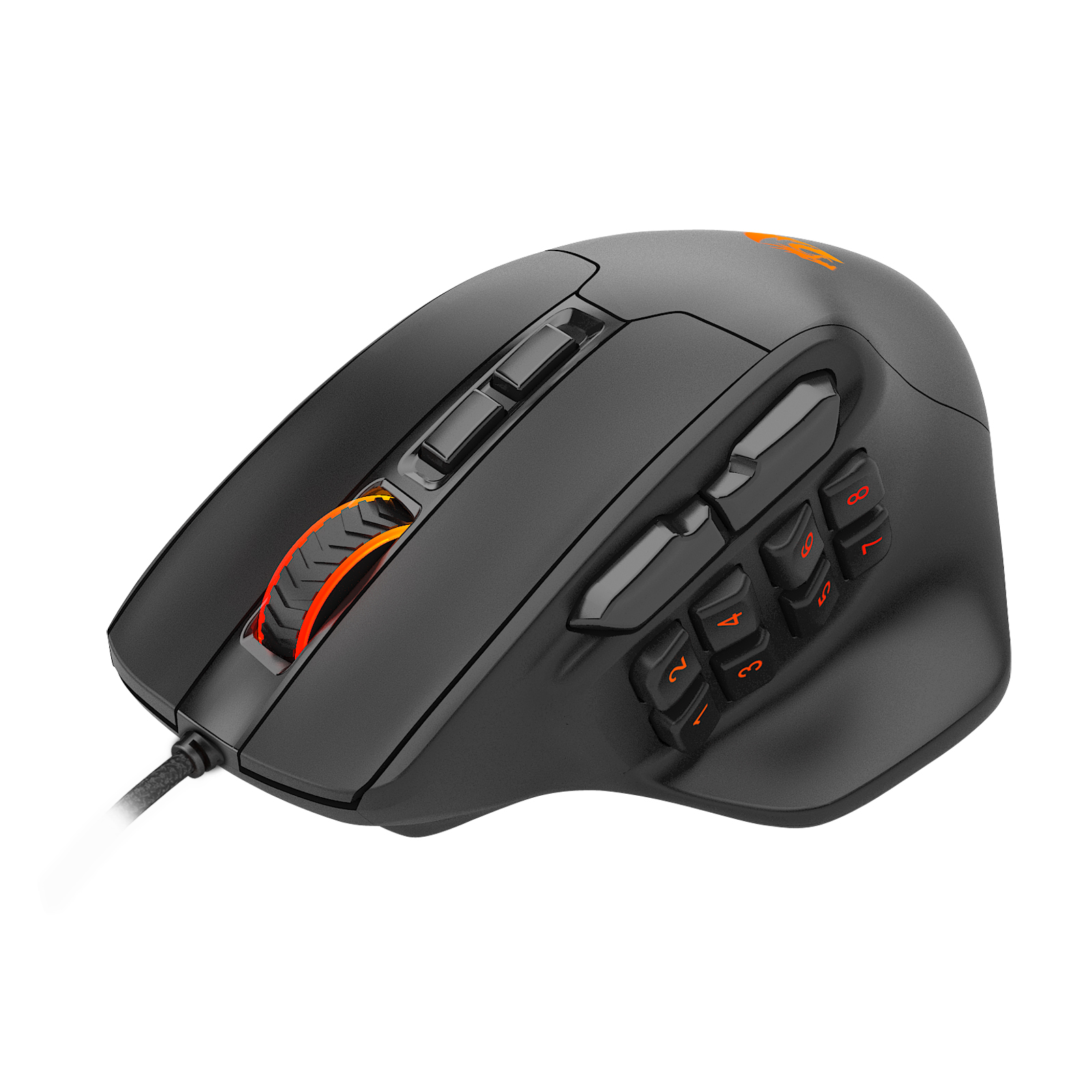 Redragon Aatrox M811-RGB – Mouse Gamer MMO com 15 Botões, RGB Chroma e ...