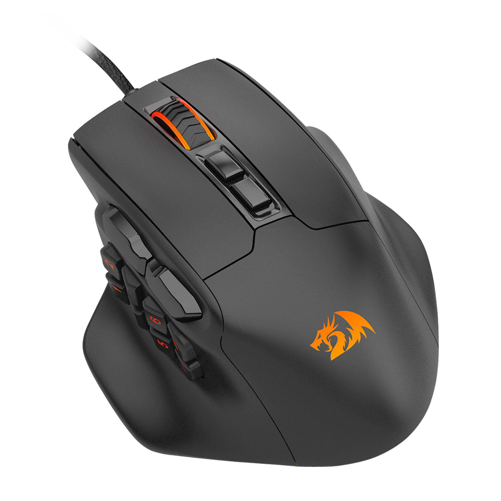 Redragon Aatrox M811-RGB – Mouse Gamer MMO com 15 Botões, RGB Chroma e ...