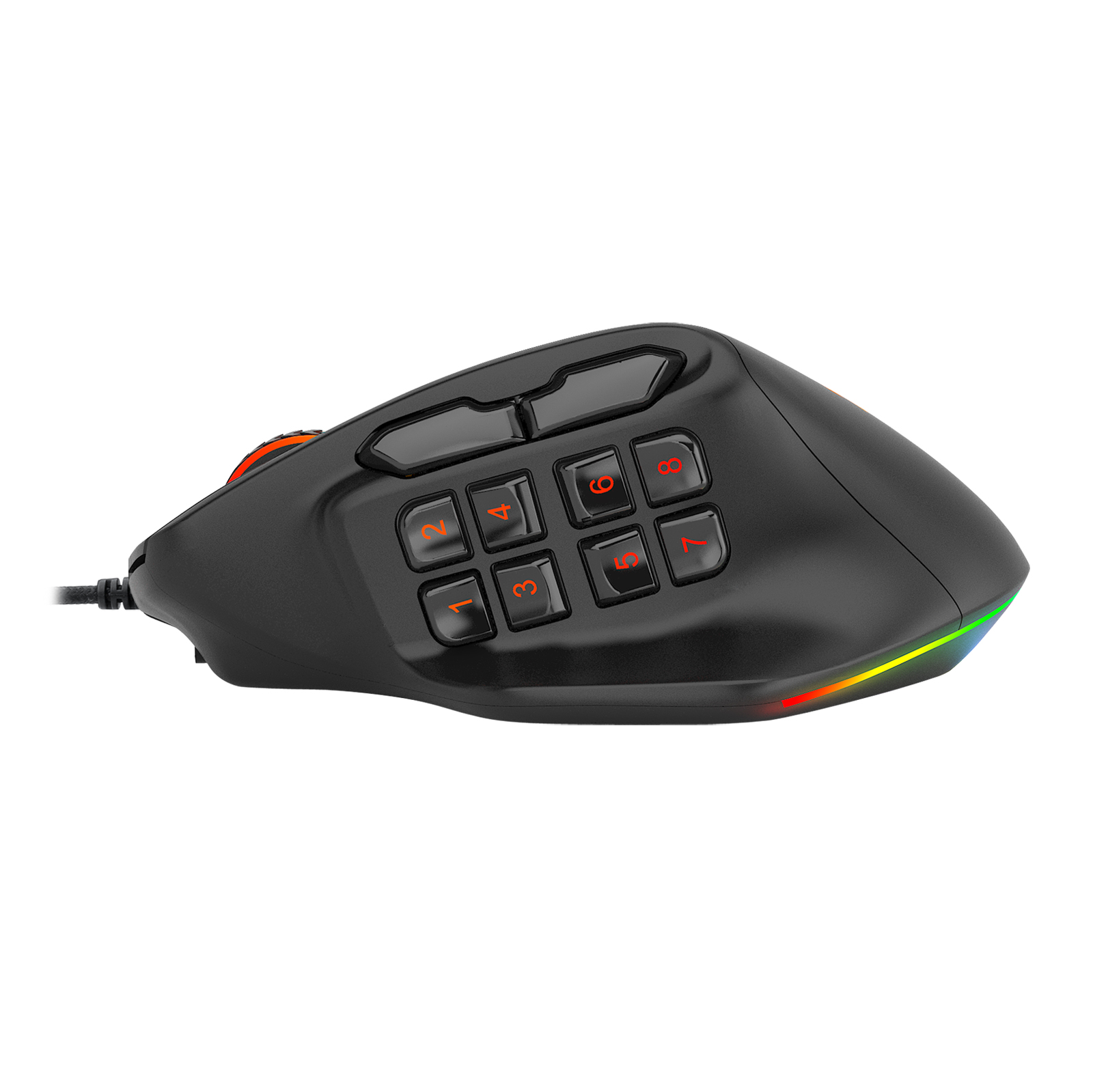 Redragon Aatrox M811-RGB – Mouse Gamer MMO com 15 Botões, RGB Chroma e ...