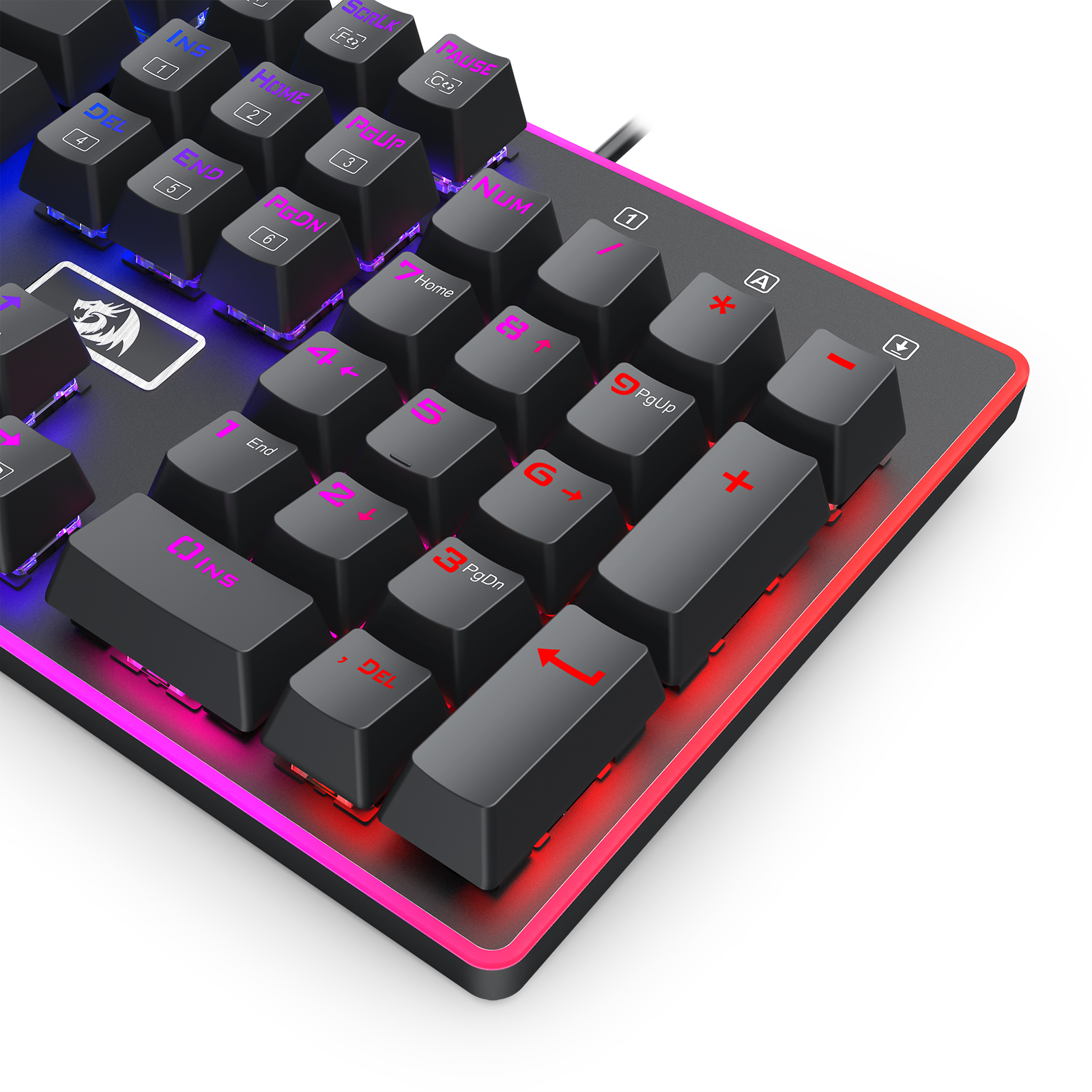 Teclado Gamer Redragon Ratri K595RGB PT-BROWN – Mecânico, Switch Marrom, RGB com Borda Iluminada ...