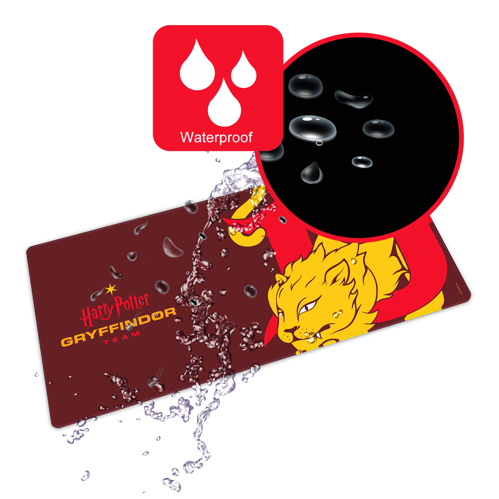Mouse Pad Redragon X Harry Potter Gryffindor – Edição Especial Vermelho ...