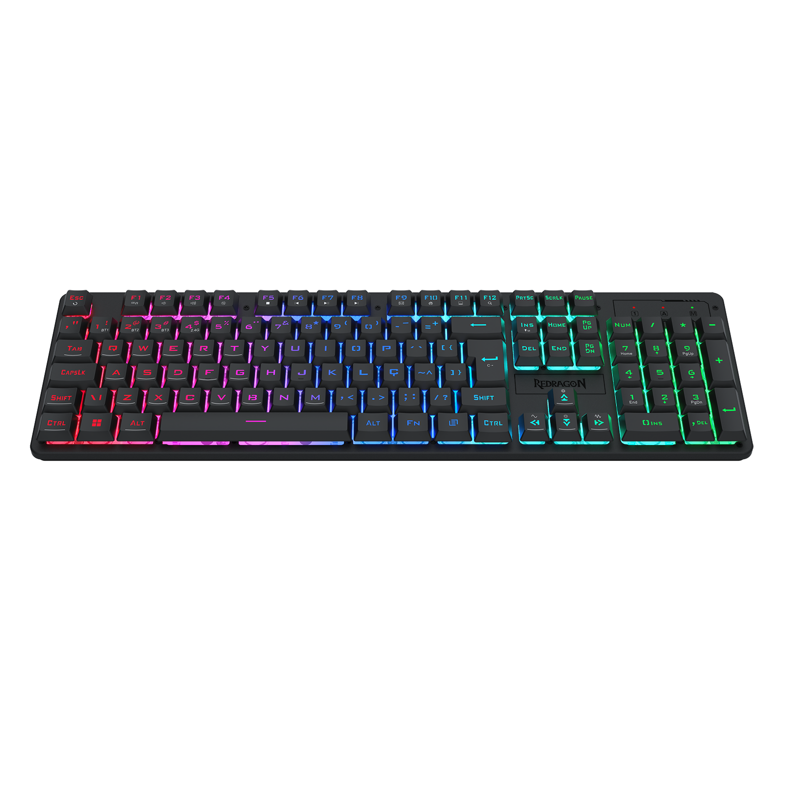 Teclado Gamer Redragon Netherbane Pro RGB Preto Full Size K521RGB-KS PT ...