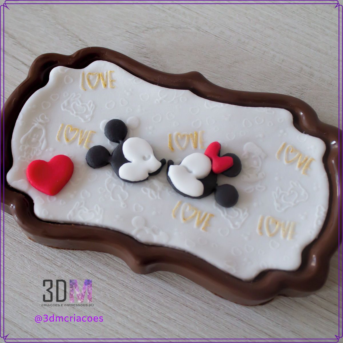 Kit Minnie e Mickey Beijando - 3cm | 3DM Criações e Impressões 3D ...