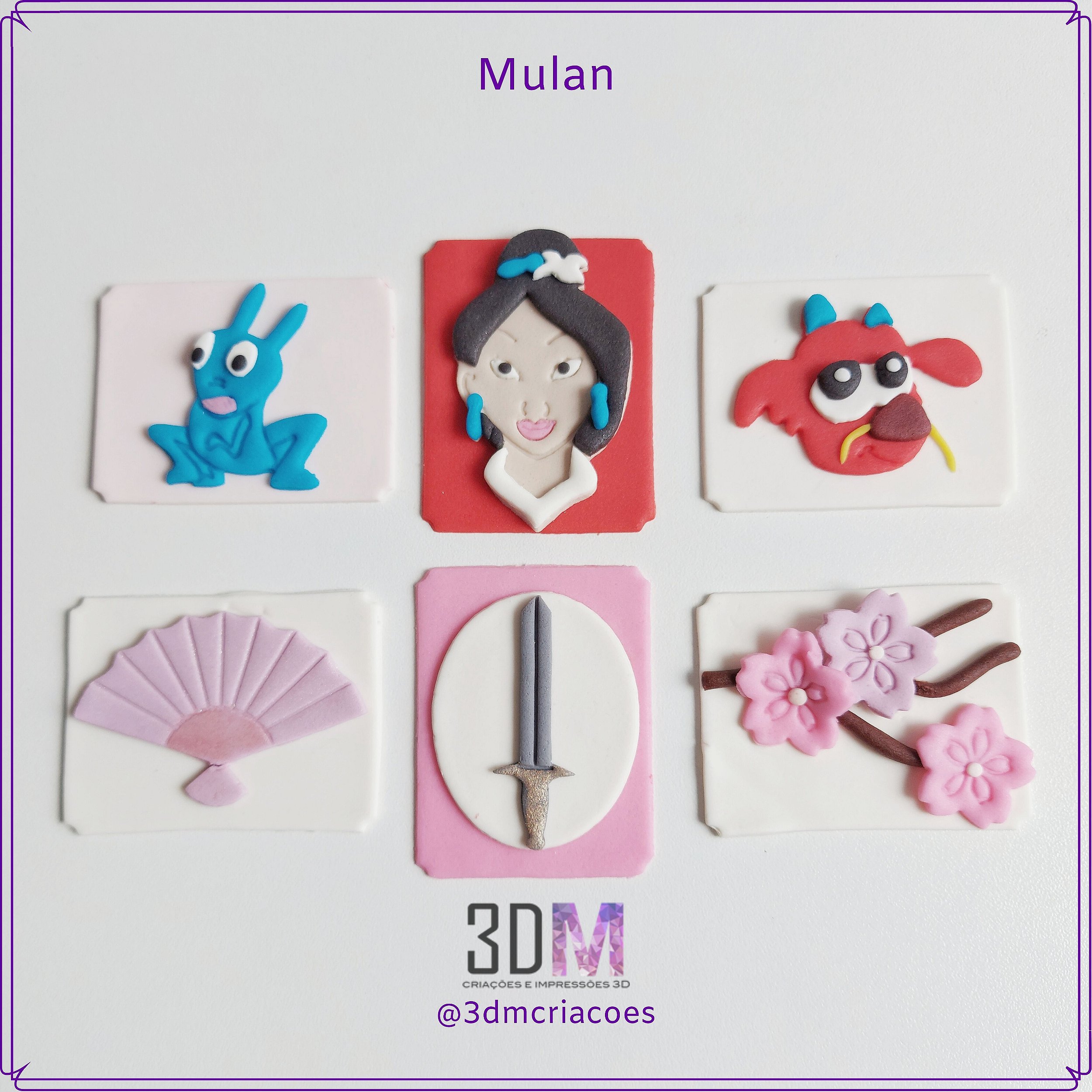 Cortador Mulan - leque | 3DM Criações e Impressões 3D - Cortadores ...