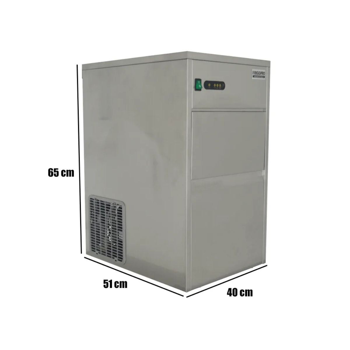 Máquina de Gelo Profissional 50kg Inox 110V Frigopro - Planeta de ...