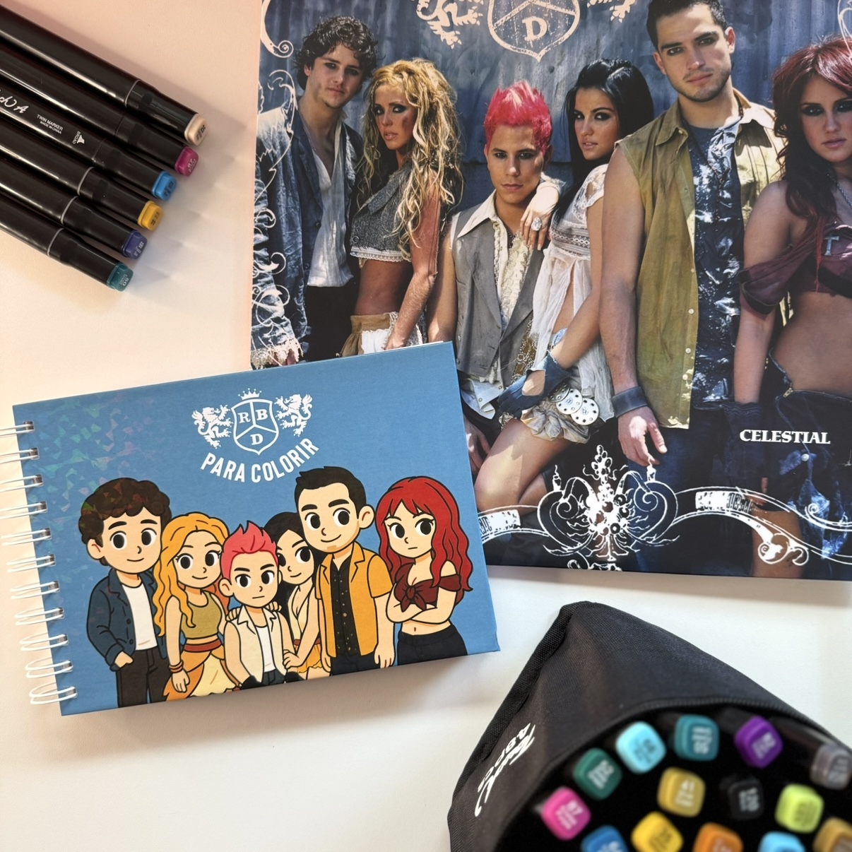 Livro de Colorir Versão RBD - Soy Rebelde Fan Store - Livros de colorir ...