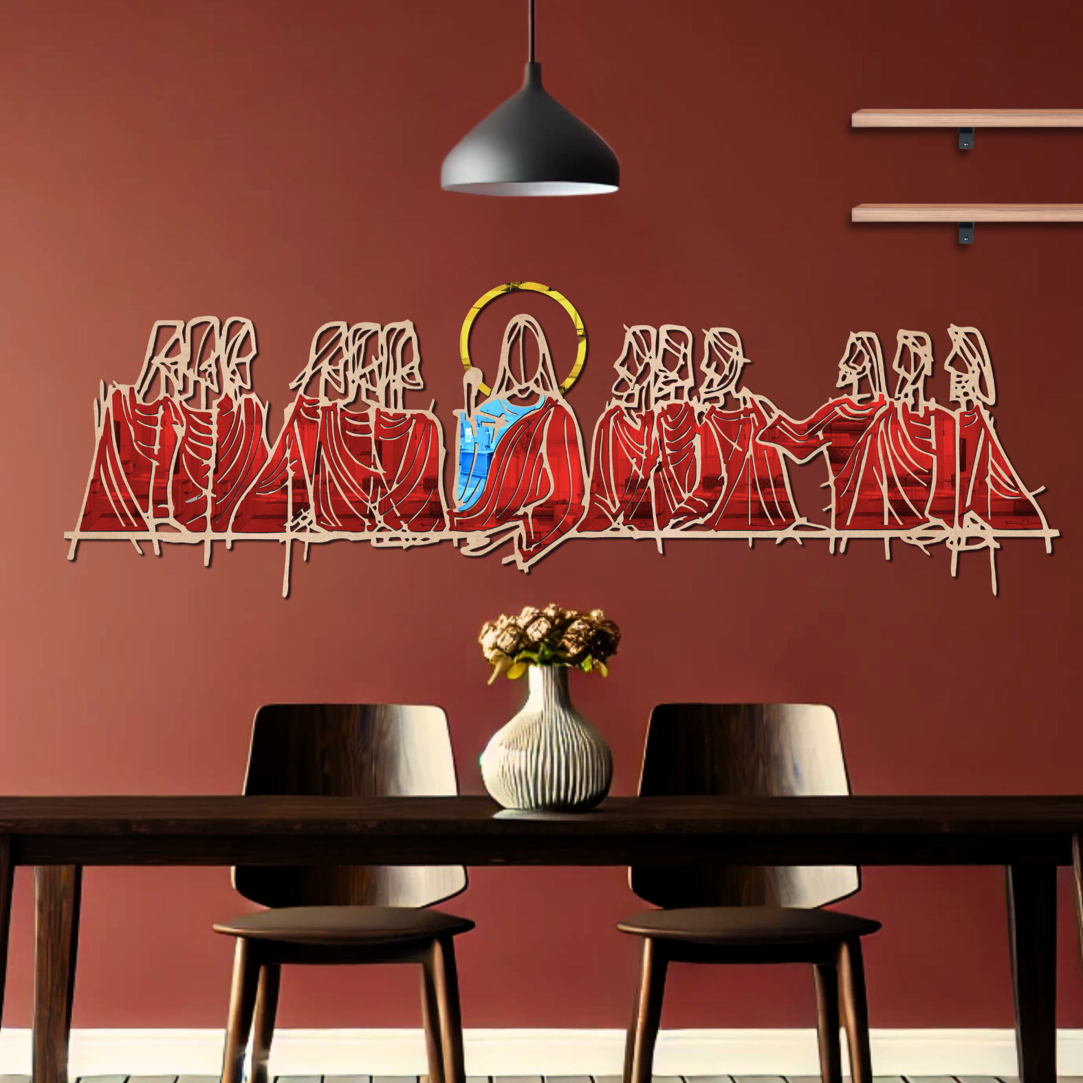 Santa Ceia Moderna em Acrílico – Decoração de Parede Exclusiva ...