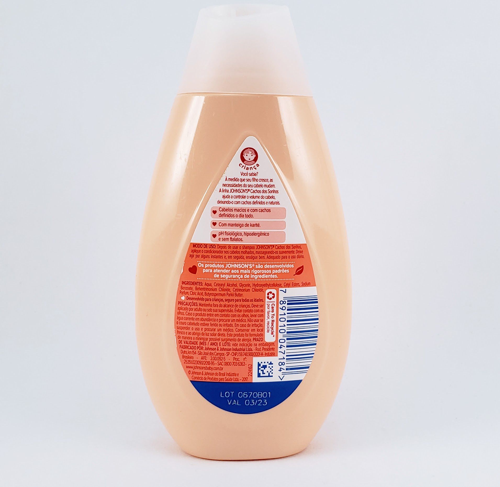 JOHNSONS BABY COND 200ML CACHEADOS - Barão Cosméticos