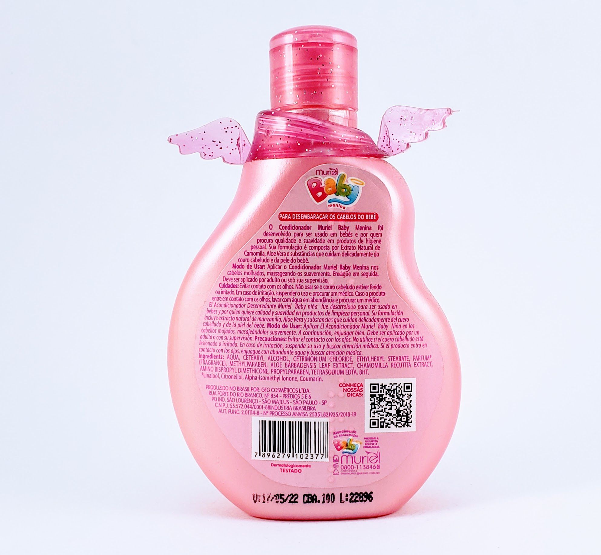 MURIEL BABY COND. 100ML ROSA - Barão Cosméticos