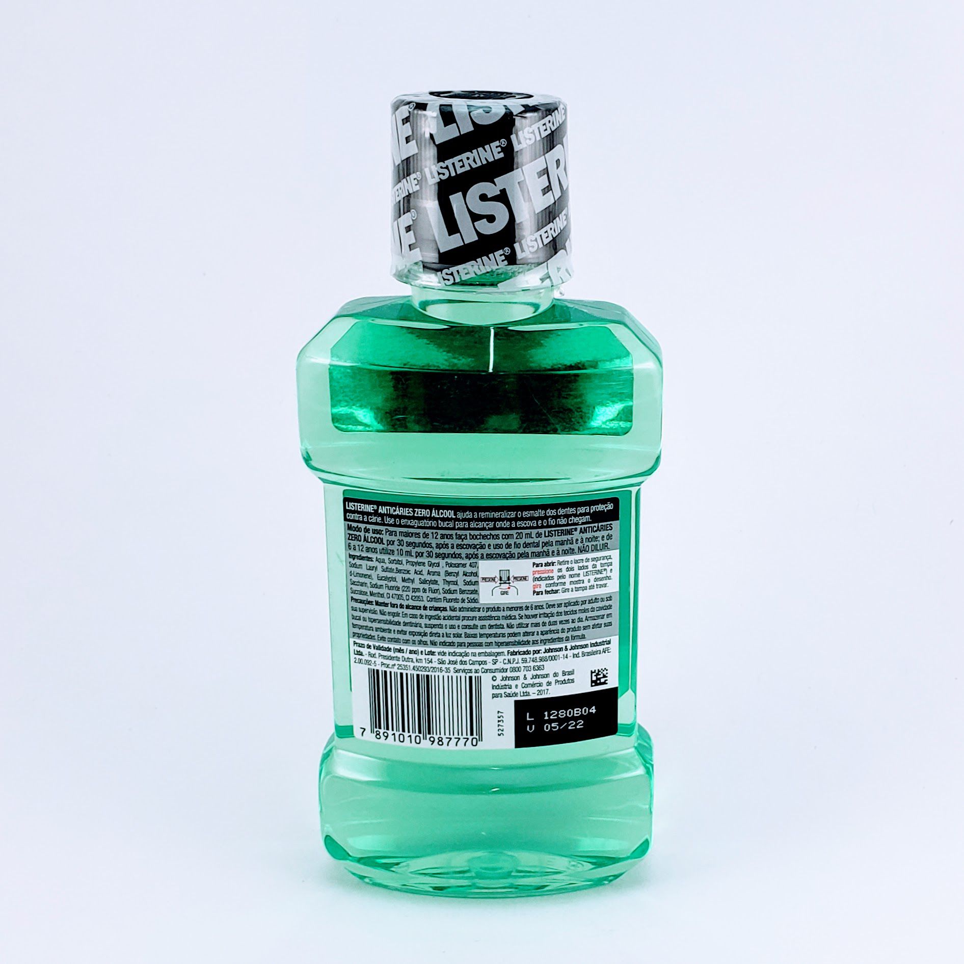 LISTERINE ENX BUC 250ML BENEFICIOS ANTICARIES ZERO - Barão Cosméticos