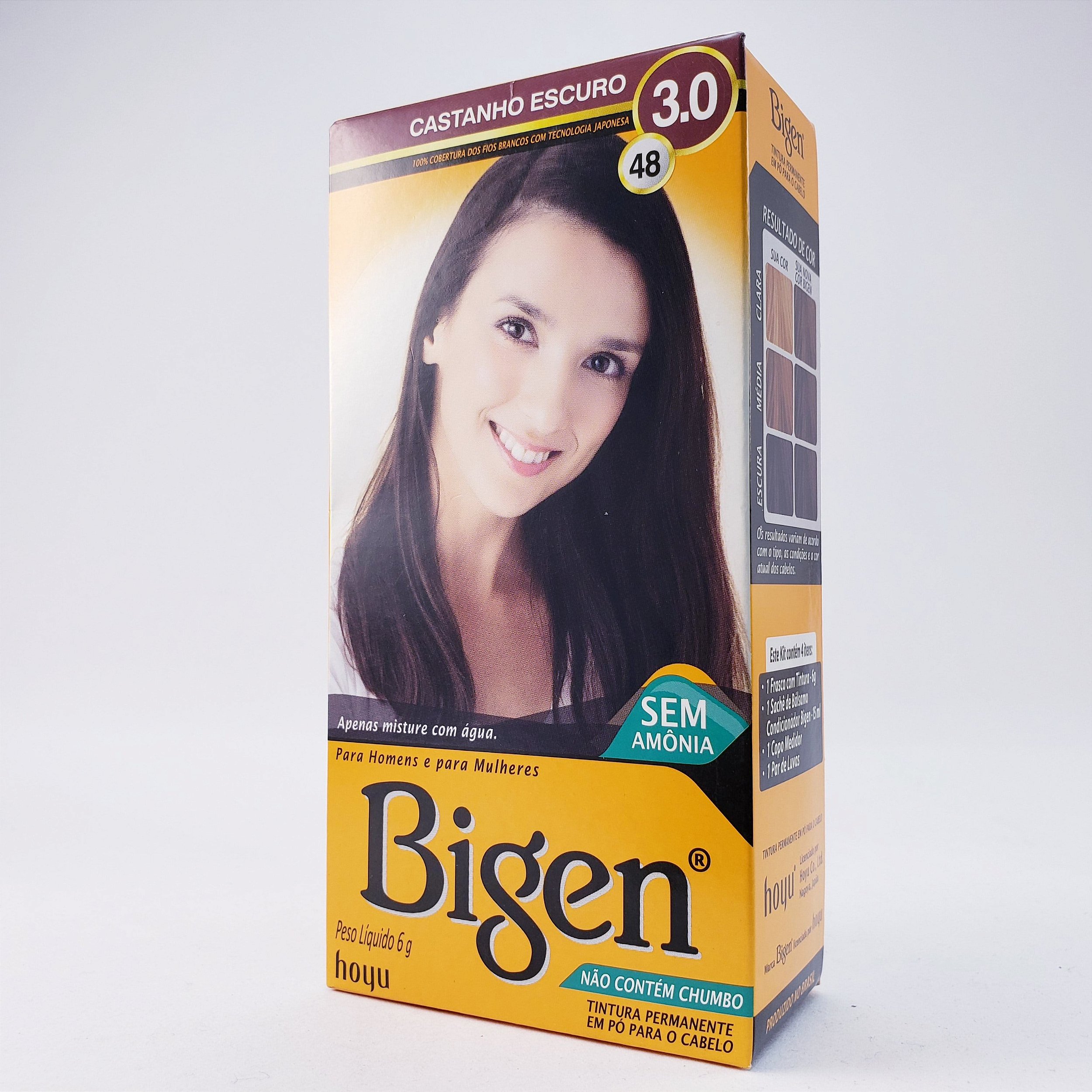 TINT. BIGEN COL 48 CASTANHO ESCURO - Barão Cosméticos