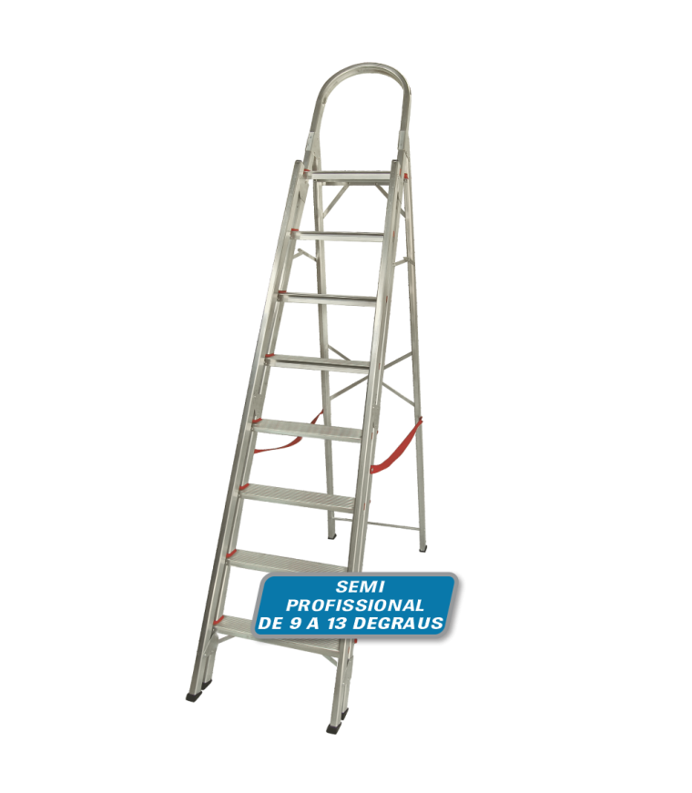 Escada 11 Degraus C/ Reforço Alumínio Domestica Art Factory - RM ...