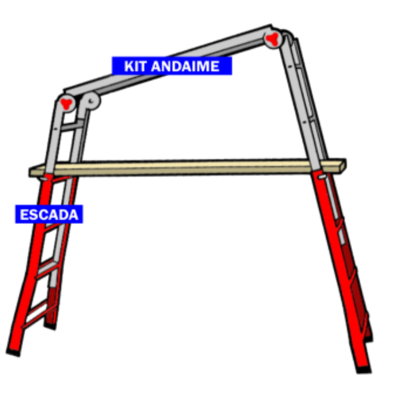 Kit Andaime Para Escada Zeus - RM Escadas - A Maior Loja Online de ...